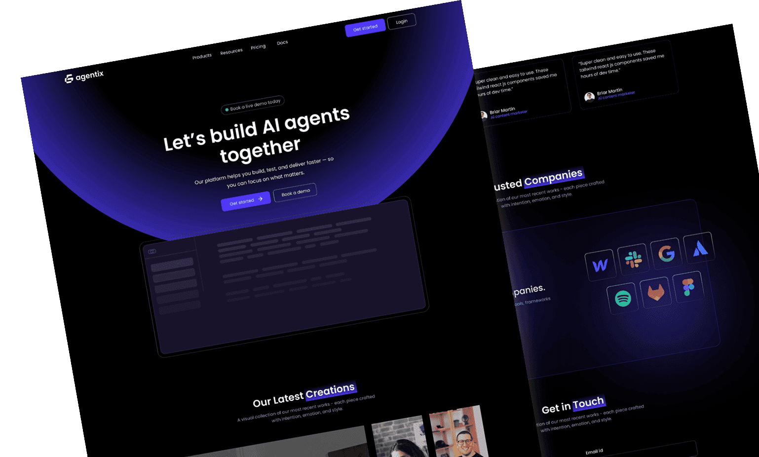 Tailwind CSS Templates for Modern Websites - PrebuiltUI