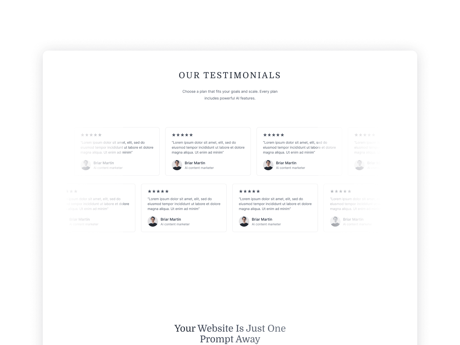Prompt2App - AI App Builder SaaS Template by PrebuiltUI